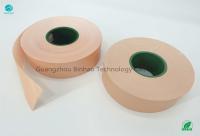 China Tobacco Filter Paper Pink Color Printed 64mm Width King Size Pearl Oil Surface for sale