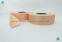 China Pink Surface Gloss Oil Tipping Paper Cigarette Packing Wood Pulp Porosity 300cu for sale