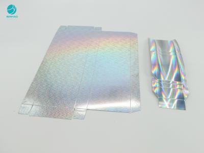 China Holographic Silvery Surface Paper Cardboard For Cigarette Tobacco Case Package for sale