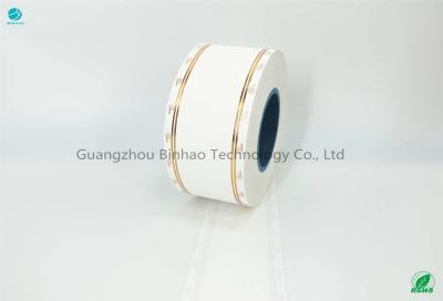 China Tobacco Filter Paper Foil Stamping Paper Thickness 36gsm Gold Line for sale