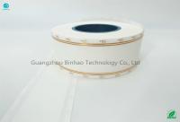 China Tobacco Filter Paper Core 66mm Size Smooth Ink Printing Gold Line for sale