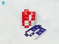 China Harmless Red Blue Cigarette Packaging cardboard Box With Personalized Design for sale