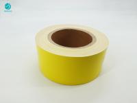 China Cigarette Package Cardboard 90-114mm Inner Frame Paper In Roll With Bright Yellow for sale
