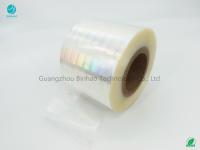 China Cigarette Cellophane 25 Micron 120mm Width BOPP Film Roll Length 2500m for sale
