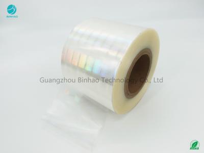 China Cigarette Cellophane 25 Micron 120mm Width BOPP Film Roll Length 2500m for sale
