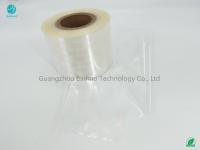 China Cigarette Cellophane 25 Micron 120mm Width BOPP Film Roll Length 2500m for sale