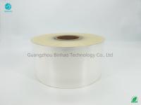 China Transparent BOPP Cigarette 122mm Superslim Size Film Roll Non - Dust And Wrinkle for sale
