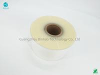 China Transparent BOPP Cigarette 122mm Superslim Size Film Roll Non - Dust And Wrinkle for sale