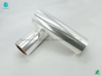 China 21 Micron BOPP Film Roll For Tobacco Cases Wrapping Long Cases Box 350mm Width for sale