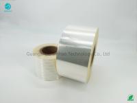 China Cigarette BOPP Film Roll Inner Dia 76mm Good Dimensional Stability Cellophane for sale