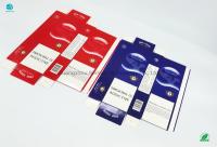 China Cigarette Cases Customized Logo And Size Cardboard High Saturation Color for sale