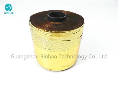 China 30micron To 50micron Golden Tear Strip Tape BOPP PET MOPP For Cigarette Package for sale