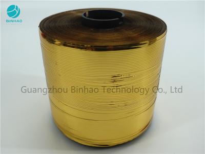 China 2 Mm Gold Color Tear Strip Tape Bopp Material For Cigarette Box for sale
