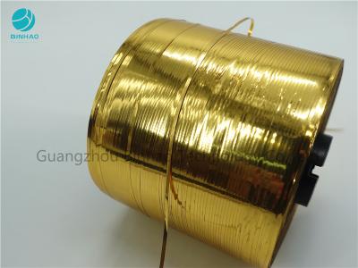 China Waterproof 1.6 Mm BOPP Gold Tobacco Tear Tape Self Adhesive for sale