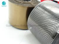 China Transparent Gold Tear Strip Tape Self Adhesive MOPP Bopp Material for sale