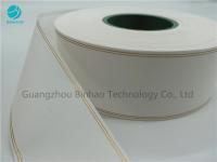 China Gold Line White Base Cigarette Tipping Paper For Filter Rod for sale