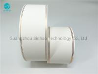 China Filter Rod Wrapped Paper Cigarette White Tipping Paper With Gold Line for sale