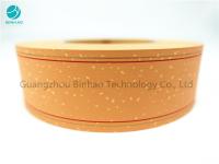 China Hot Stamping Yellow Cork Tipping Paper Custom Logo Cigarette Paper for sale