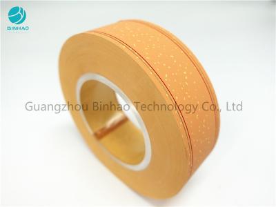China Hot Stamping Yellow Cork Tipping Paper Custom Logo Cigarette Paper for sale