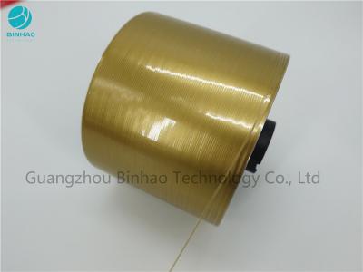 China BOPP / Pet Material Golden Strip Tear Tape For Cigarette Box Packaging for sale