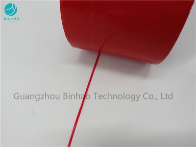China Red Color Bopp Tear Strip Wrapping Tape For Tobacco Cigarette Packaging for sale