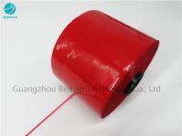 China Red Color Bopp Tear Strip Wrapping Tape For Tobacco Cigarette Packaging for sale