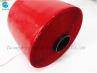 China Red Color Bopp Tear Strip Wrapping Tape For Tobacco Cigarette Packaging for sale