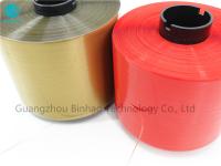 China Red Color 5000m Bag Sealing Hot Melt Tear Tape For Food Packaging for sale