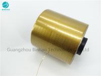 China 2 MM Colored BOPP / MOPP Tear Tape With Hot Stamping Holographic Foil for sale