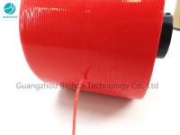 China 3 Mm Cigarette Box Package Red Tear Tape Bobbin With Laser Logo for sale
