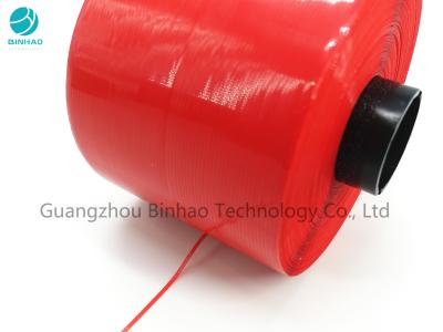 China 3 Mm Cigarette Box Package Red Tear Tape Bobbin With Laser Logo for sale