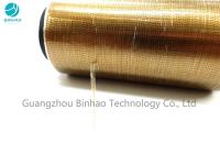 China BOPP Material Holographic Single Side Easy Open Tear Tape Gold Color for sale