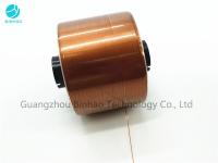 China Cosmetic Packaging Printing 2 Mm Easy Tear Strip Tape Brown Gold Color for sale