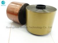 China Cosmetic Packaging Printing 2 Mm Easy Tear Strip Tape Brown Gold Color for sale