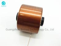 China Cosmetic Packaging Printing 2 Mm Easy Tear Strip Tape Brown Gold Color for sale