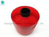 China Full Red MOPP 30 Micron Single Side Adhesive Tear Strip Tape for sale