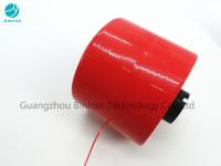 China Full Red MOPP 30 Micron Single Side Adhesive Tear Strip Tape for sale