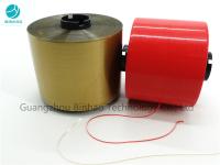 China Manufacturer Bopp Tear Tape Red Color Tobacco Cigarette Wrapping Tape for sale