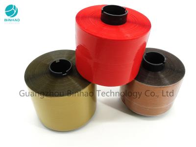 China 4 Mm Width Hot Melt Gold Point Single Sided Tear Tape For Tobacco Packing for sale