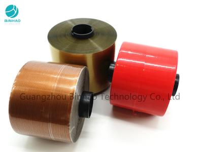 China Easy Tear Seam Seal Red Off Tear Tape Self Adhesive For Tobacco Pack for sale