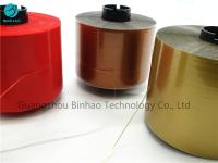 China Gold Line Recyclable Adhesive Tape Bag Sealing Laser Logo Tear Strip Tape for sale