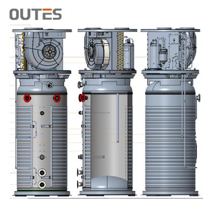 China Outdoor Outes AA 300L All In One Heat Pump With Heat Pump Air/Water Inverter With Buffer Tank Hot Water Heat Pump for sale