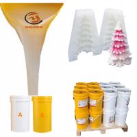 China High Elongation Translucent Platinum Cure Silicone Rubber For Making Candle Resin Molds for sale