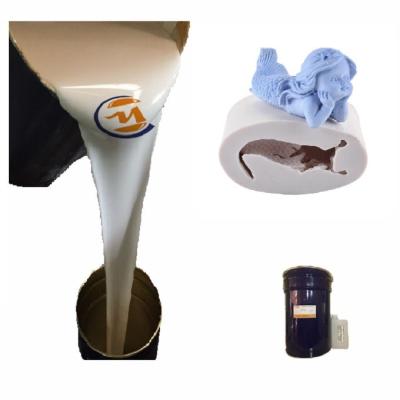 China 100 2 RTV-2 Tin Cure Silicone Rubber White Silicone Rubber for Mold Making Elongation 580% for sale