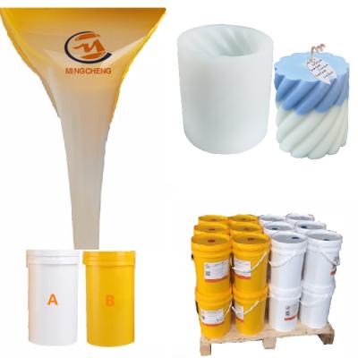 China White Tin Cured RTV-2 Silicone Rubber for Candle Wax Mold Making Working Time 30-40mins for sale