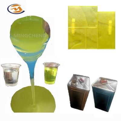 China 60 Shore Two Part Polyurethane Liquid Rubber For Making Concrete Stamp Mats for sale