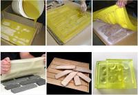 China Economical RTV2 Tin Cure Silicone Rubber 100:2 Mix Ratio for Large Scale Concrete Mold Making 15-25 Shore A for sale