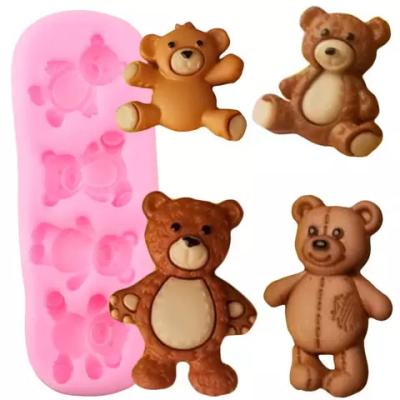 China 4-6 hrs Curing Time 30-40 min Working Time 10 Shore A Platinum Silicone Rubber for Bear Cookie Mold for sale