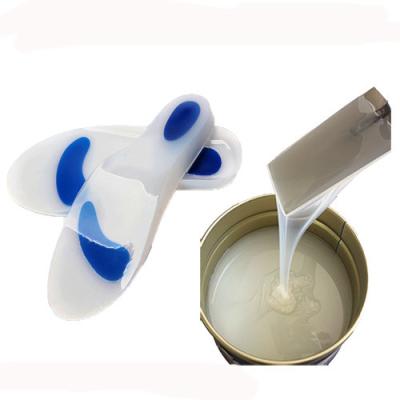 China Tensile Strength 3.6MPa Ultra Soft RTV2 Liquid Platinum Silicone Rubber for Shoe Insole for sale