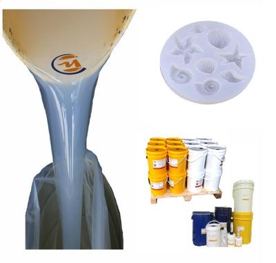 China RTV2 Translucent Platinum Cured Liquid Silicone Rubber For Epoxy Resin Mold Making for sale
